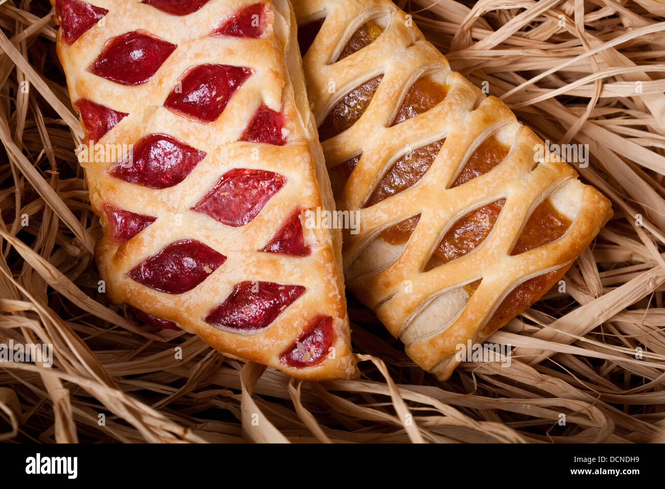 bun with jam Stock Photo - Alamy
