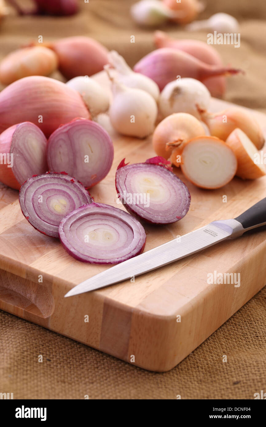 Sliced Onion & Shallots Stock Photo - Alamy