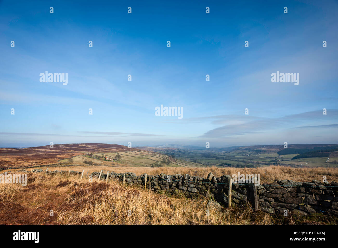 North York Moors in winter near the village of Glaisdale, north ...