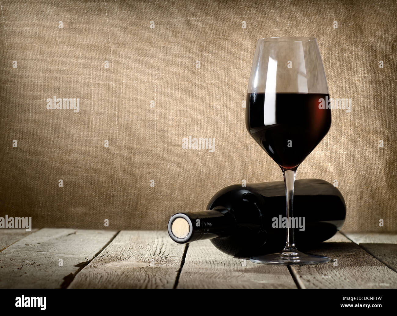 Black bottle and red wine Stock Photo - Alamy