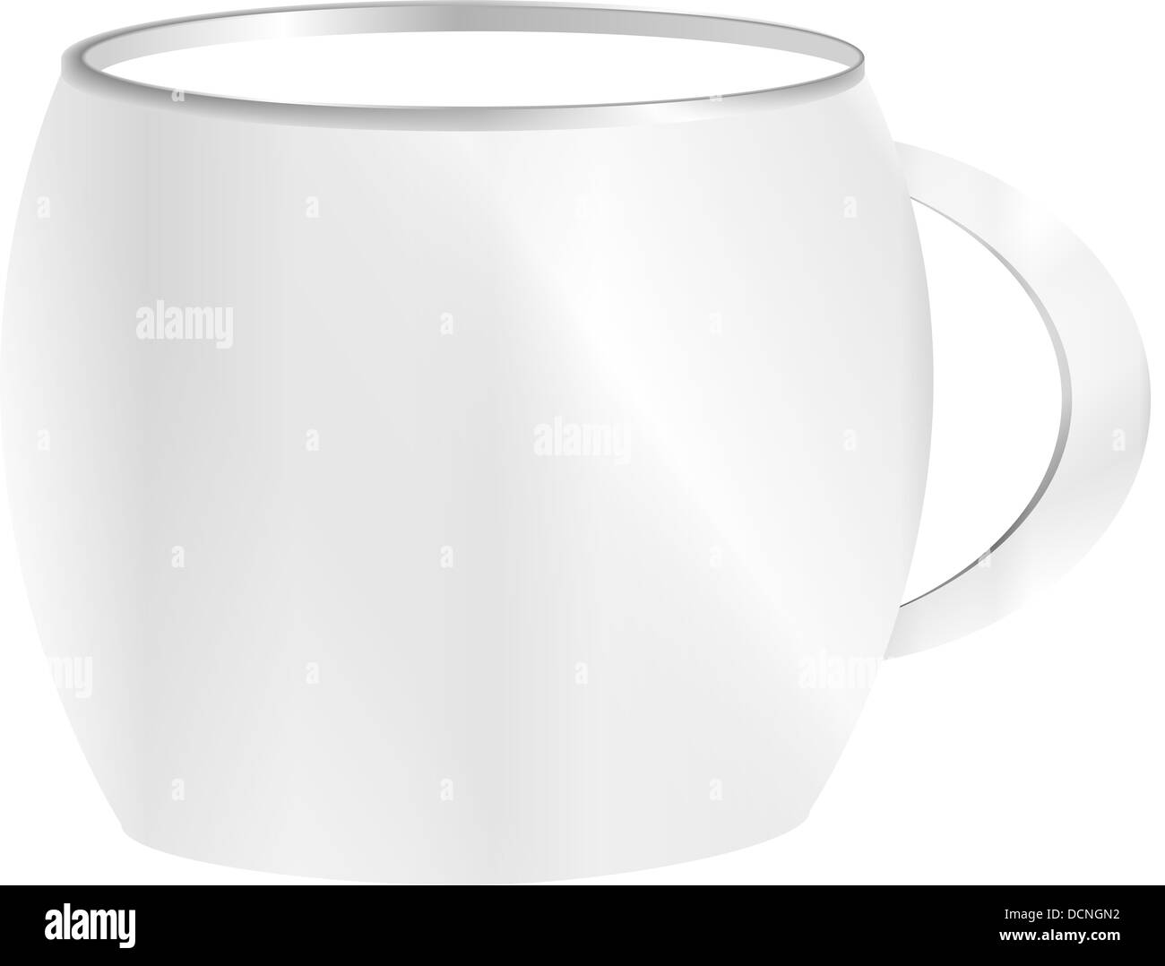 tea cup isolated on white front view Stock Photo - Alamy