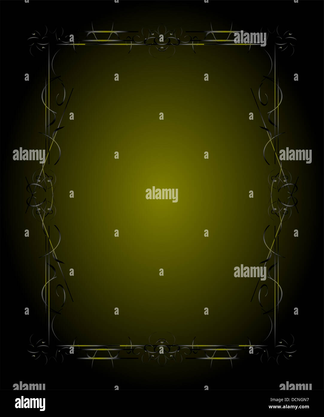 Royal template with ornate background and golden swirls Stock Photo - Alamy