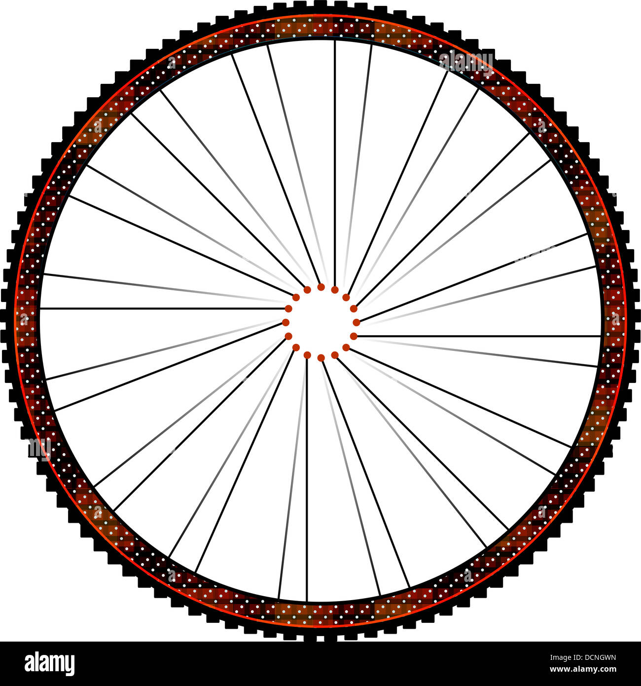 Bike wheel isolated on white background Stock Photo - Alamy