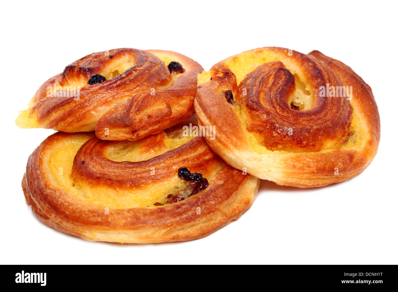 Fresh tasty buns with raisins Stock Photo - Alamy