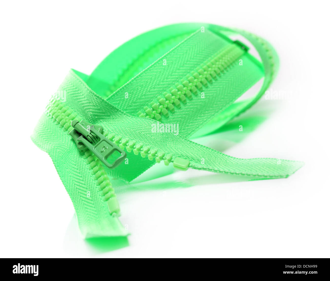 A close up shot of a green zipper Stock Photo - Alamy