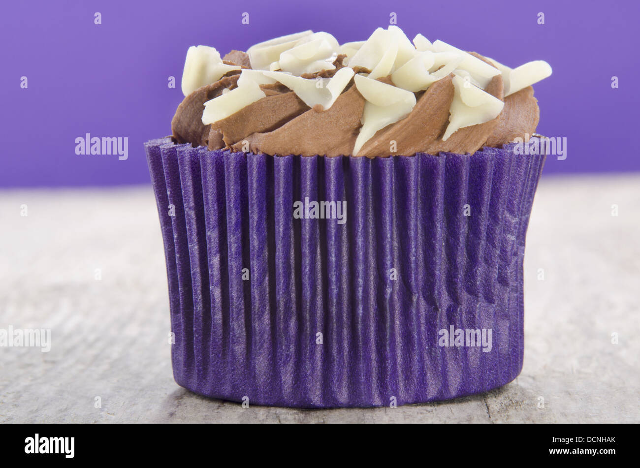 cupcake with chocolate butter cream Stock Photo - Alamy