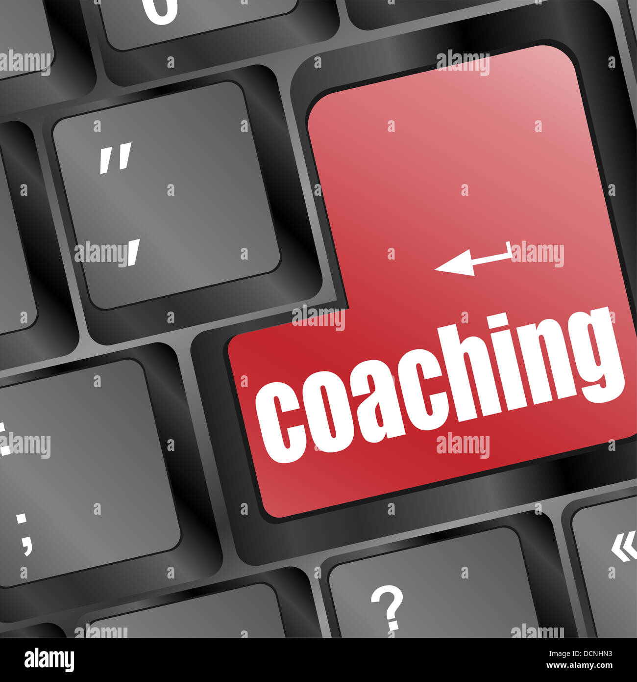 Computer keyboard with business solution key. business concept Stock ...