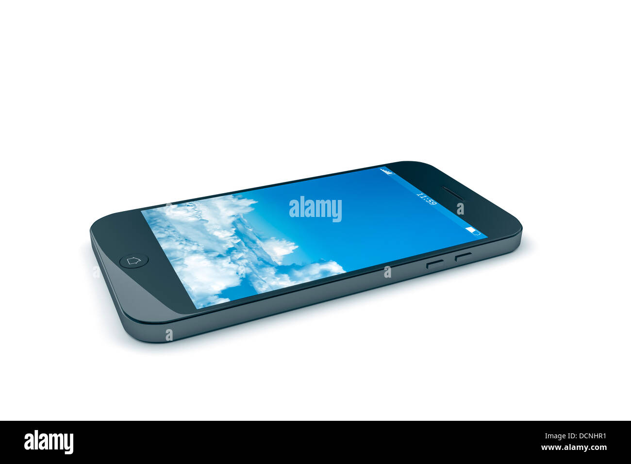 mobile phone with a blue sky Stock Photo - Alamy