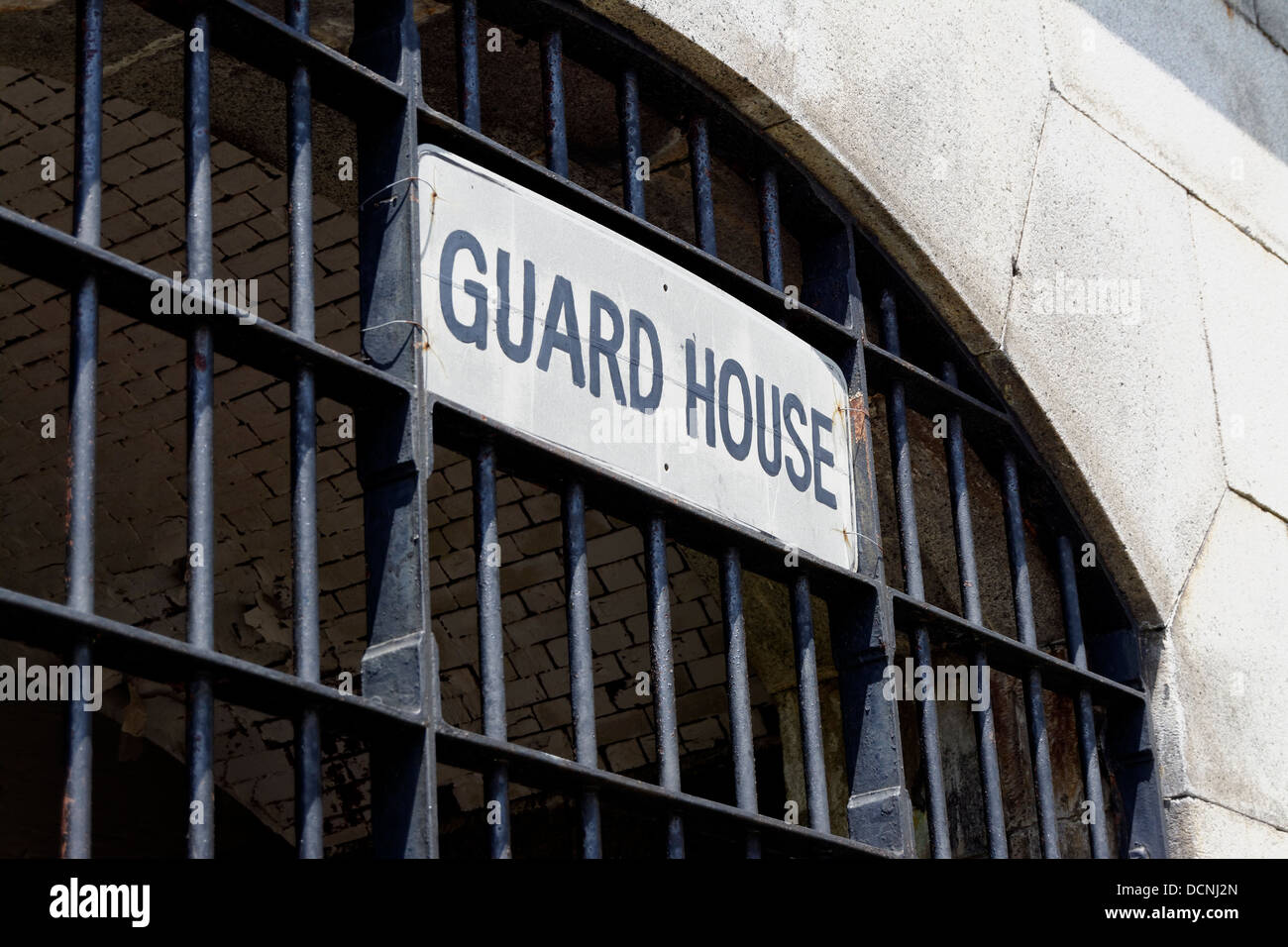 Guard house entry at Fort Warren Stock Photo - Alamy