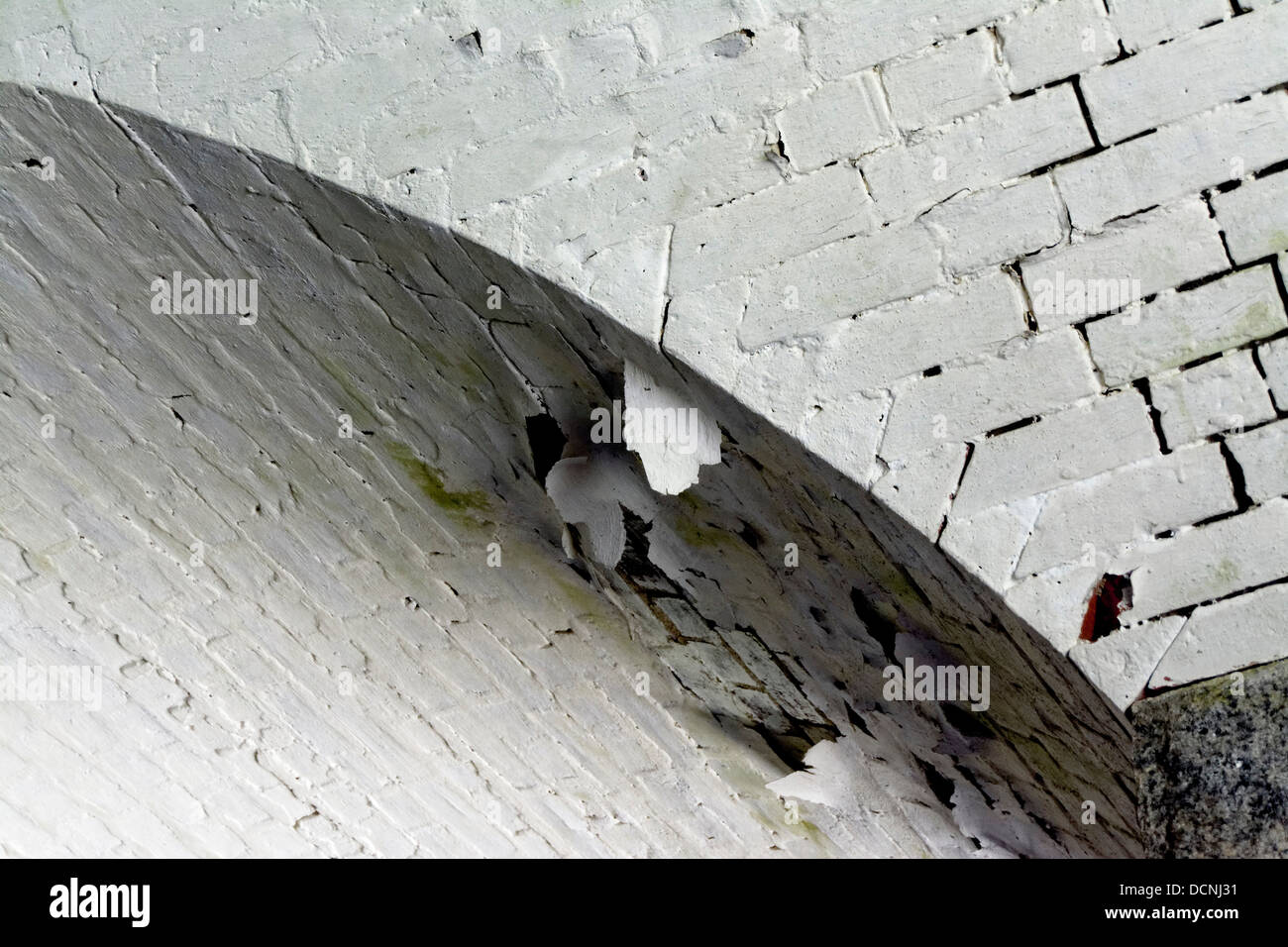 Brick archway in guard house at Fort Warren Stock Photo - Alamy