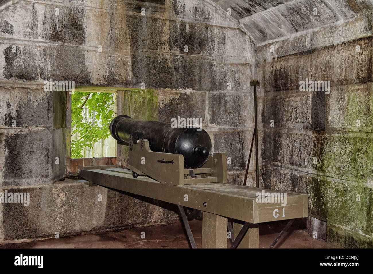anon pointed out embrasure deep inside of the the Fort Warren Stock ...