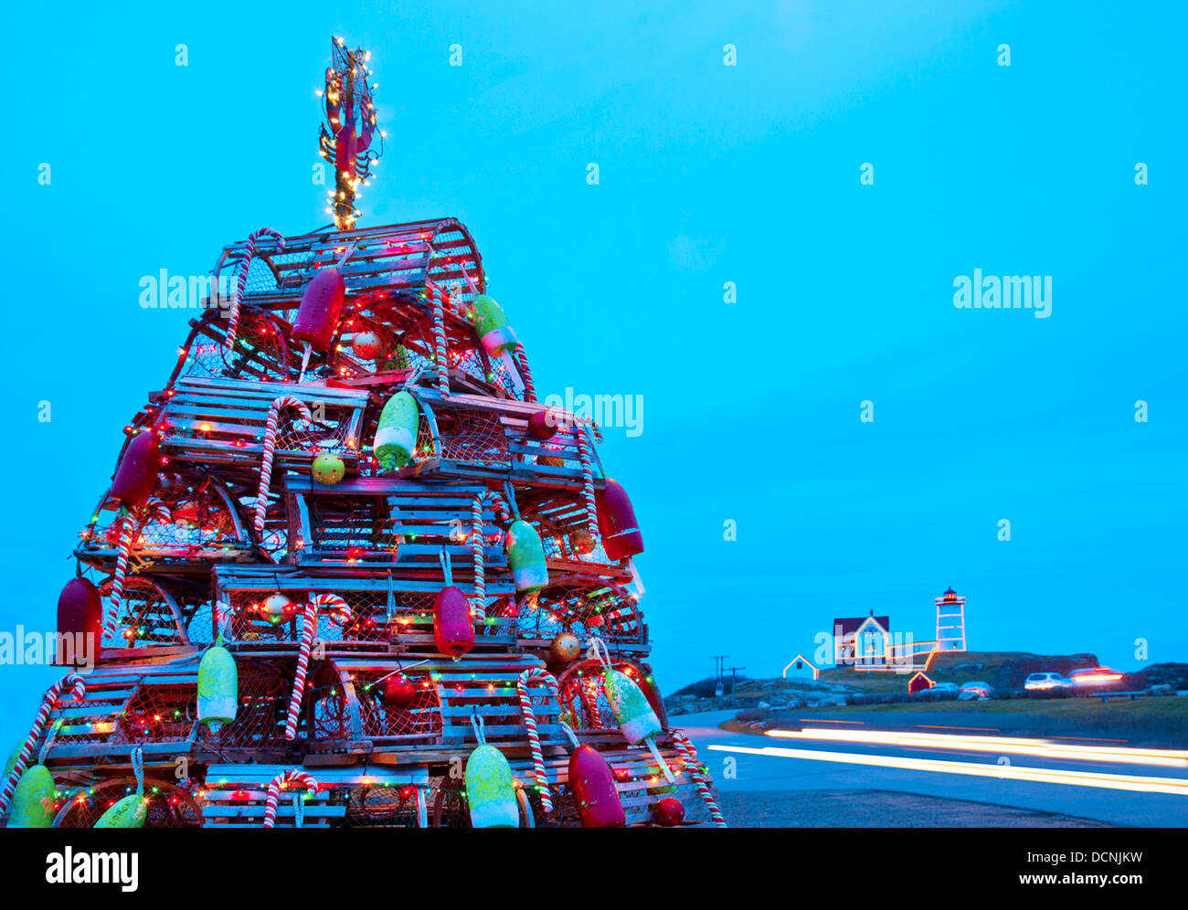 Nubble point lighthouse hi-res stock photography and images - Alamy