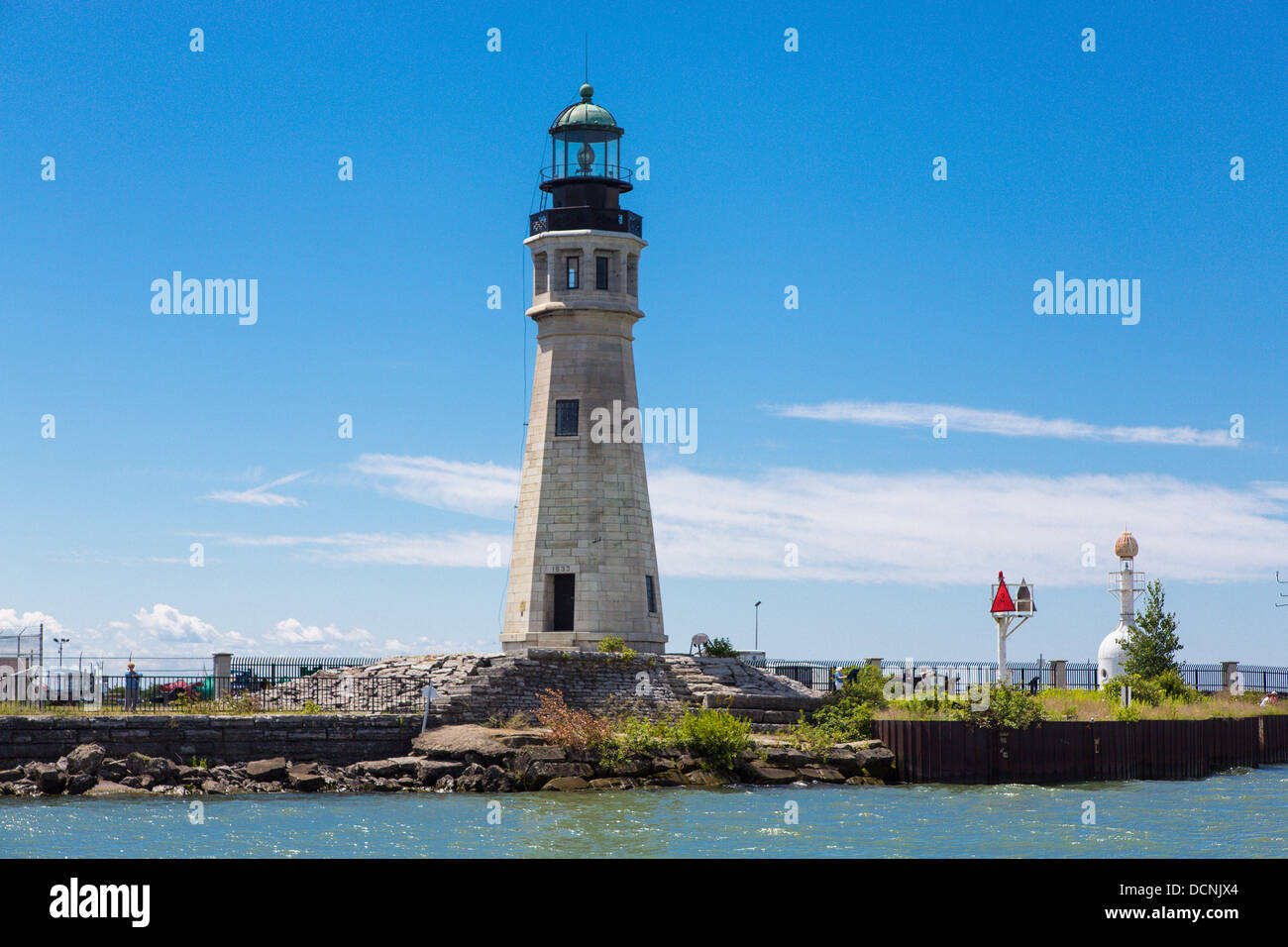 Buffalo Lighthouse in city of Buffalo New York, United States in the ...
