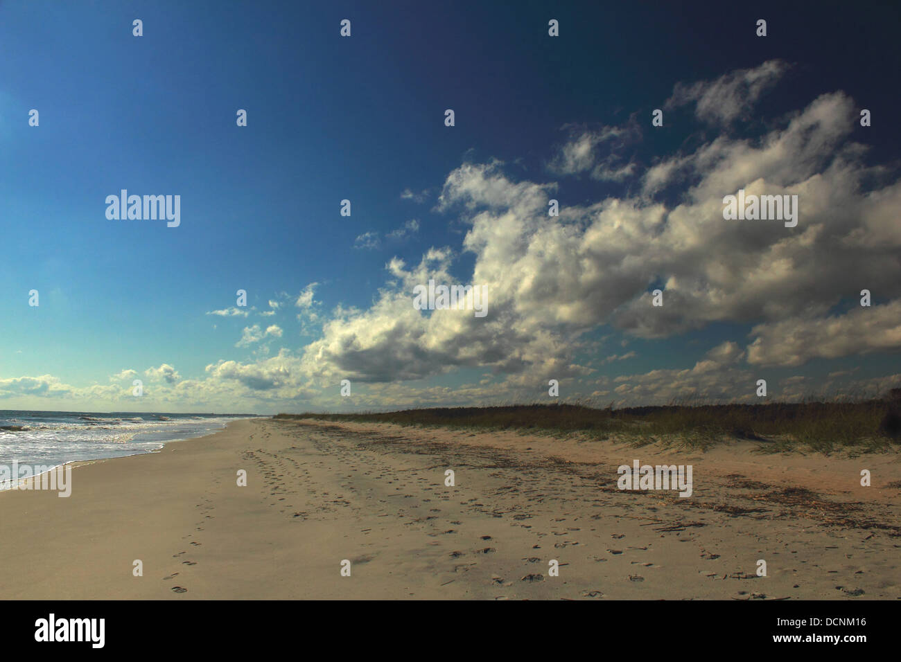 Beach and Sky Stock Photo - Alamy