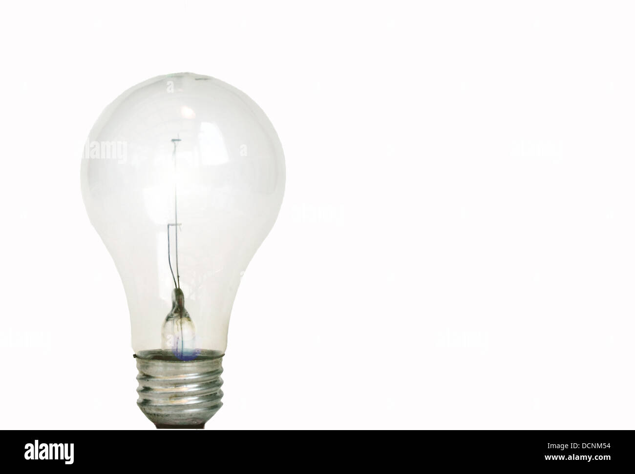 light bulb on white Stock Photo - Alamy