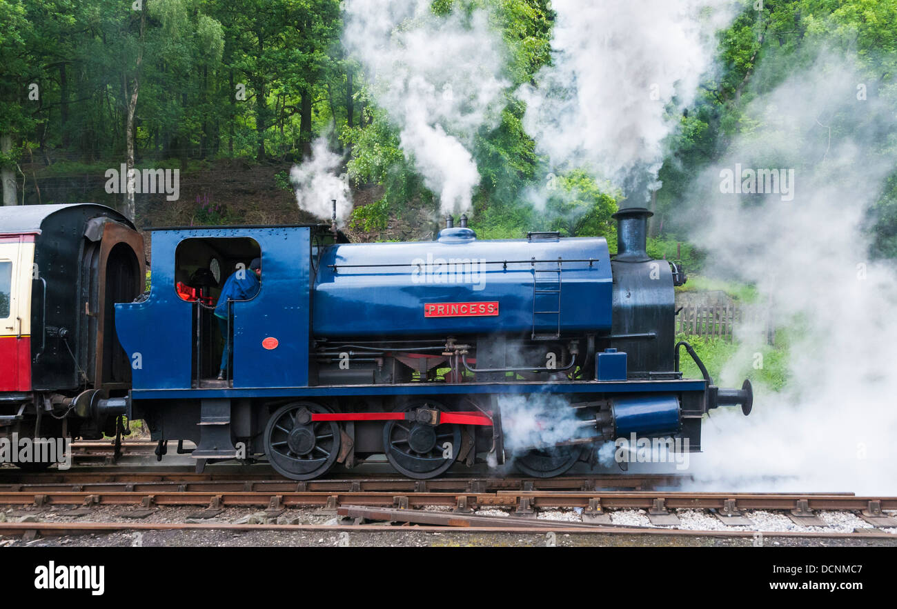 Steam train of the lakeside and haverthwaite railway hi-res stock ...