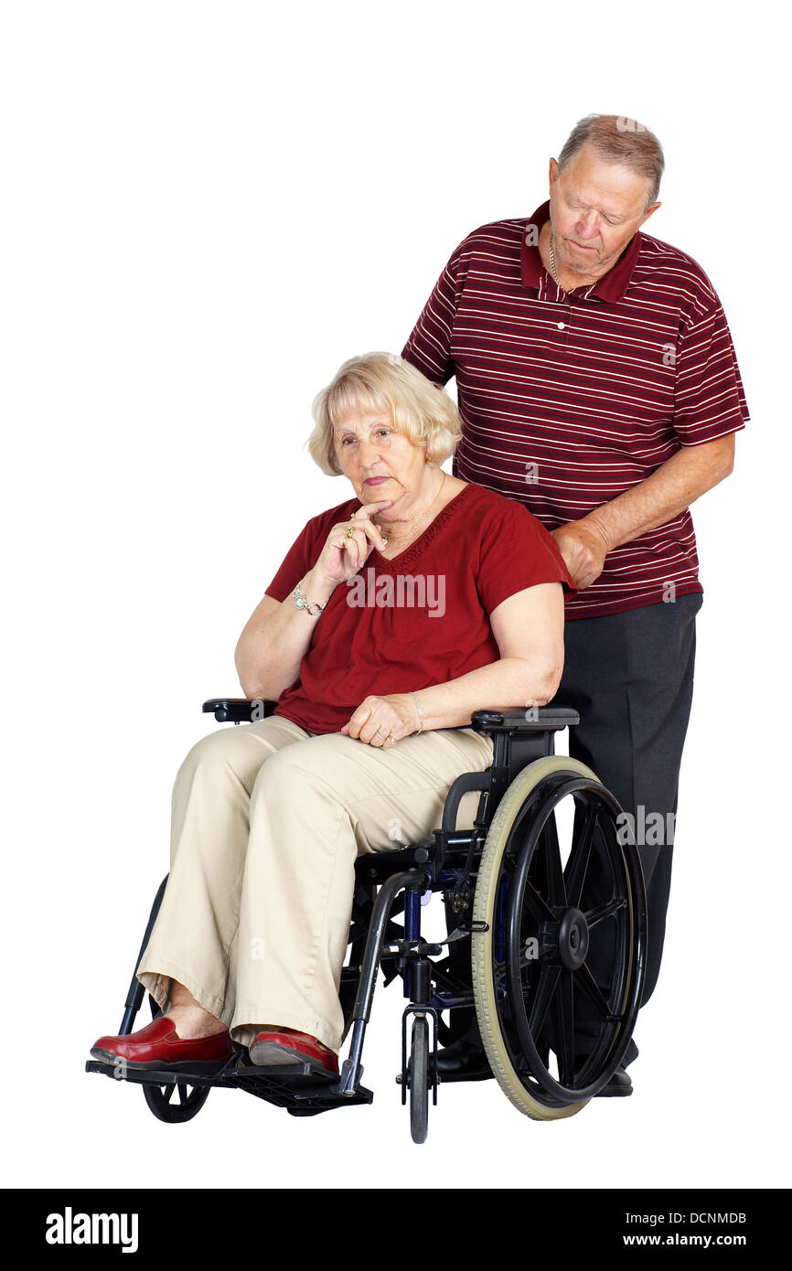 Senior elderly sad woman Cut Out Stock Images & Pictures - Alamy
