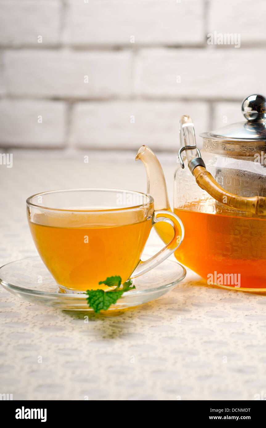fresh selection of tea Stock Photo - Alamy