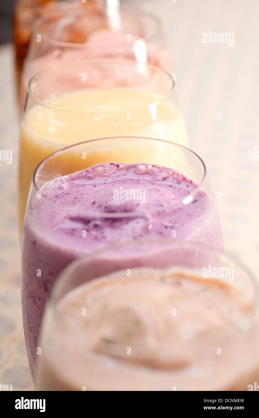 selection of fruits long drinks Stock Photo - Alamy