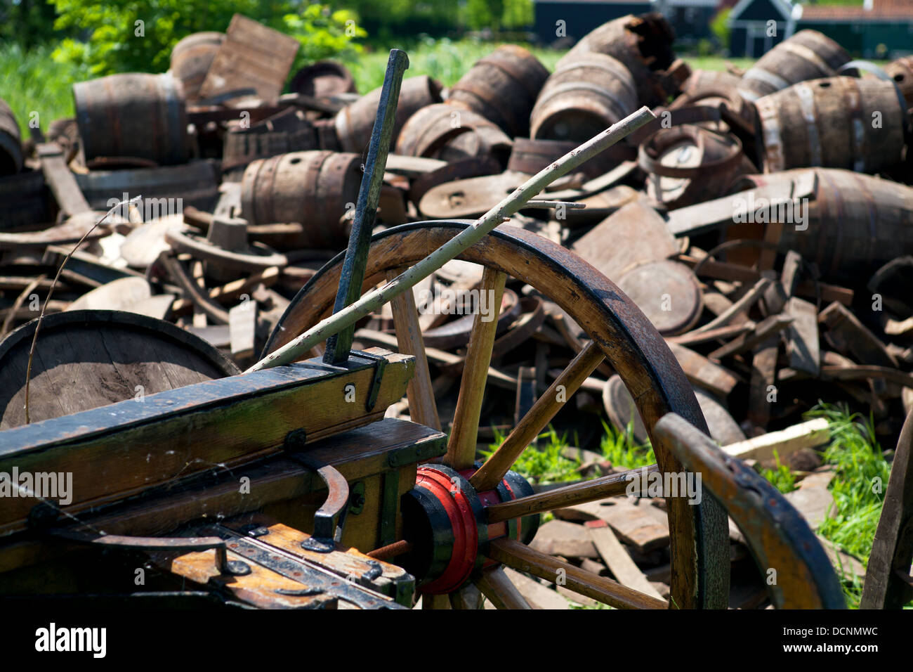 old wooden cart of cart Stock Photo - Alamy