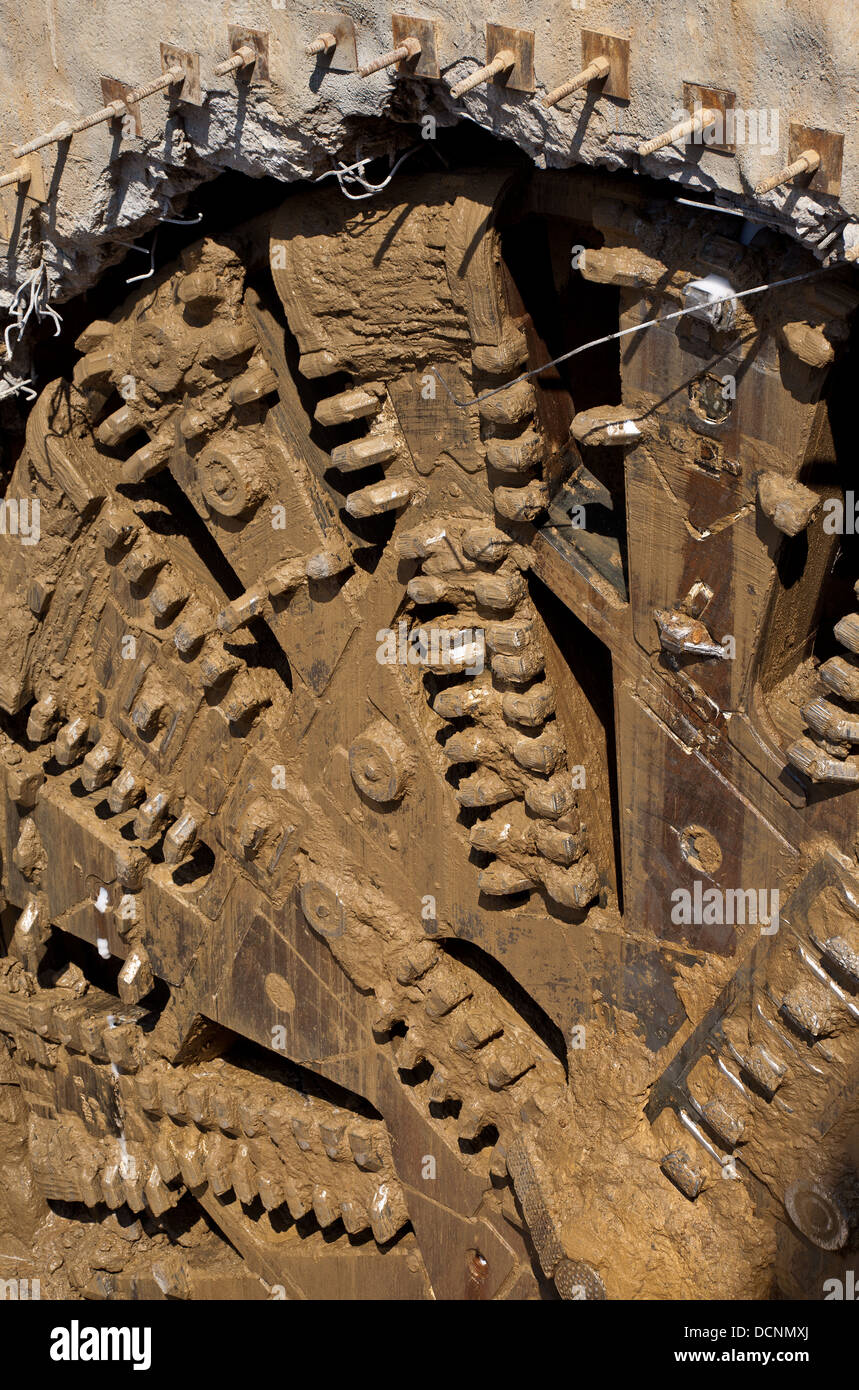 Tunnel machine cutter head Stock Photo - Alamy