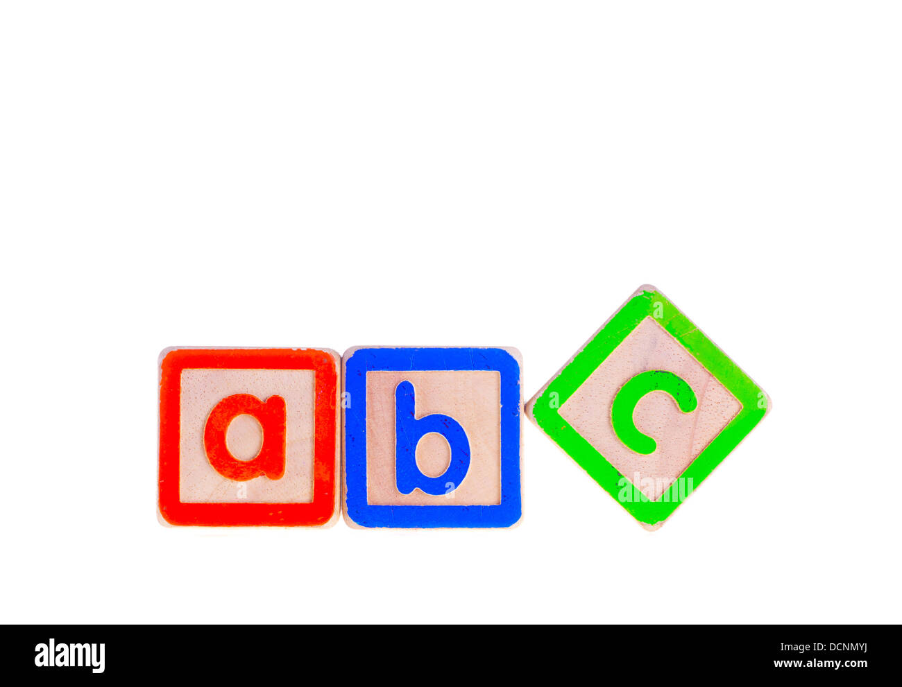 Abc block Cut Out Stock Images & Pictures - Alamy