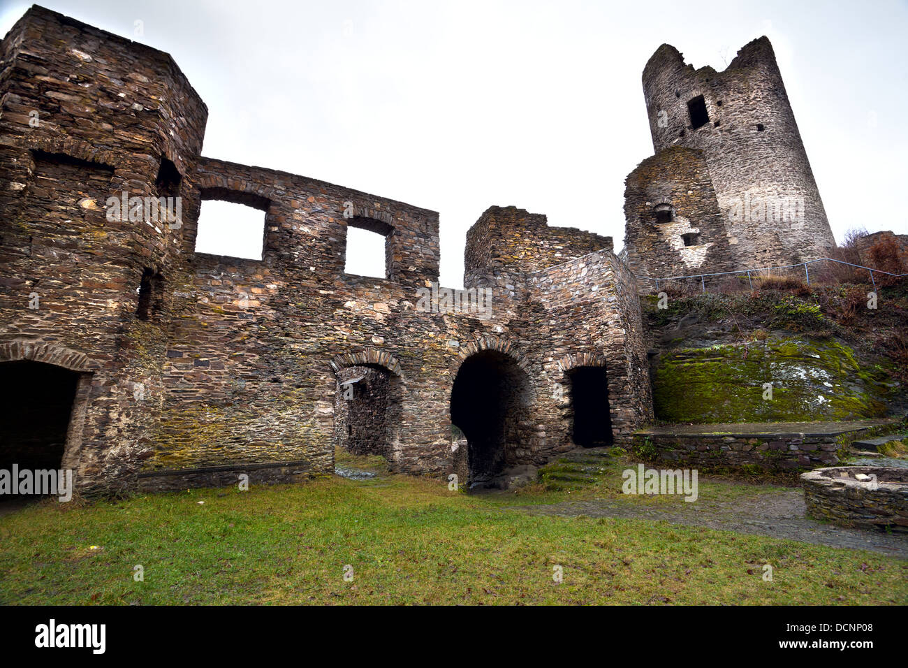 Ruins of the old castle Stock Photo - Alamy