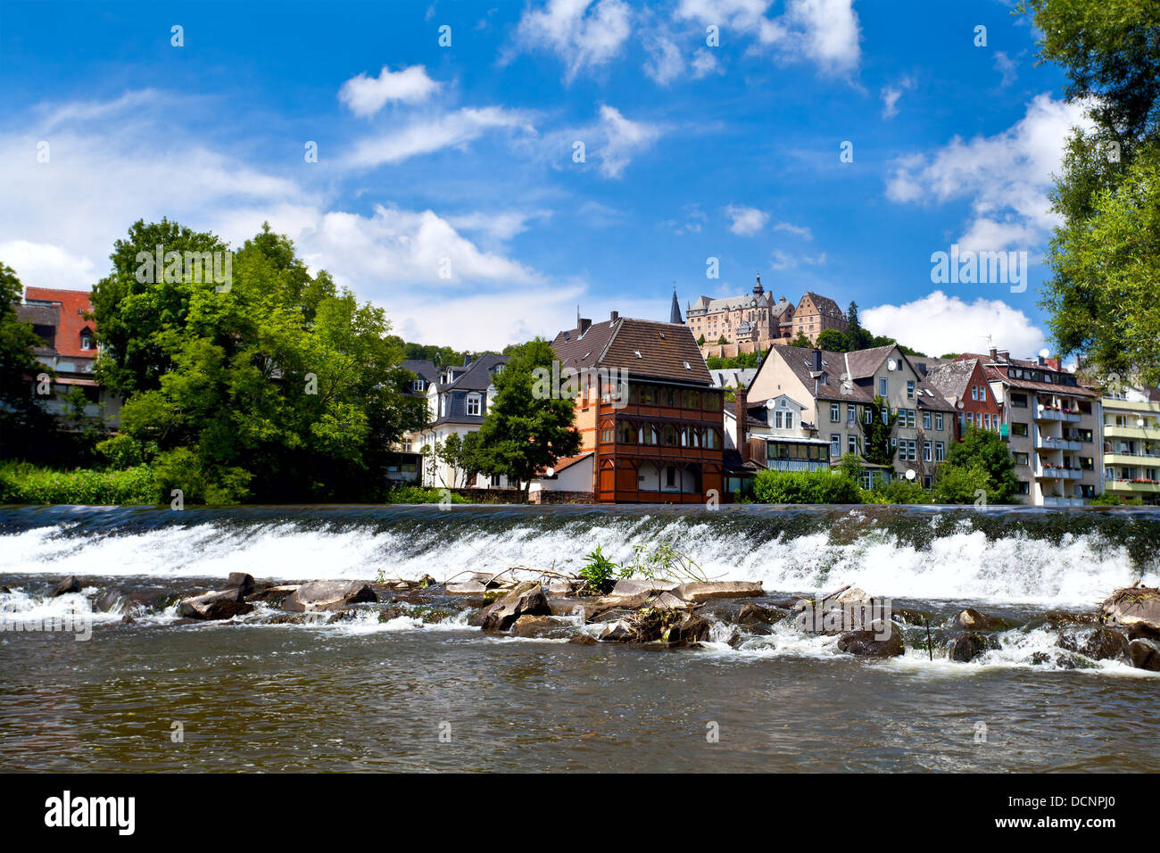 Lahn river in Marburg Stock Photo - Alamy