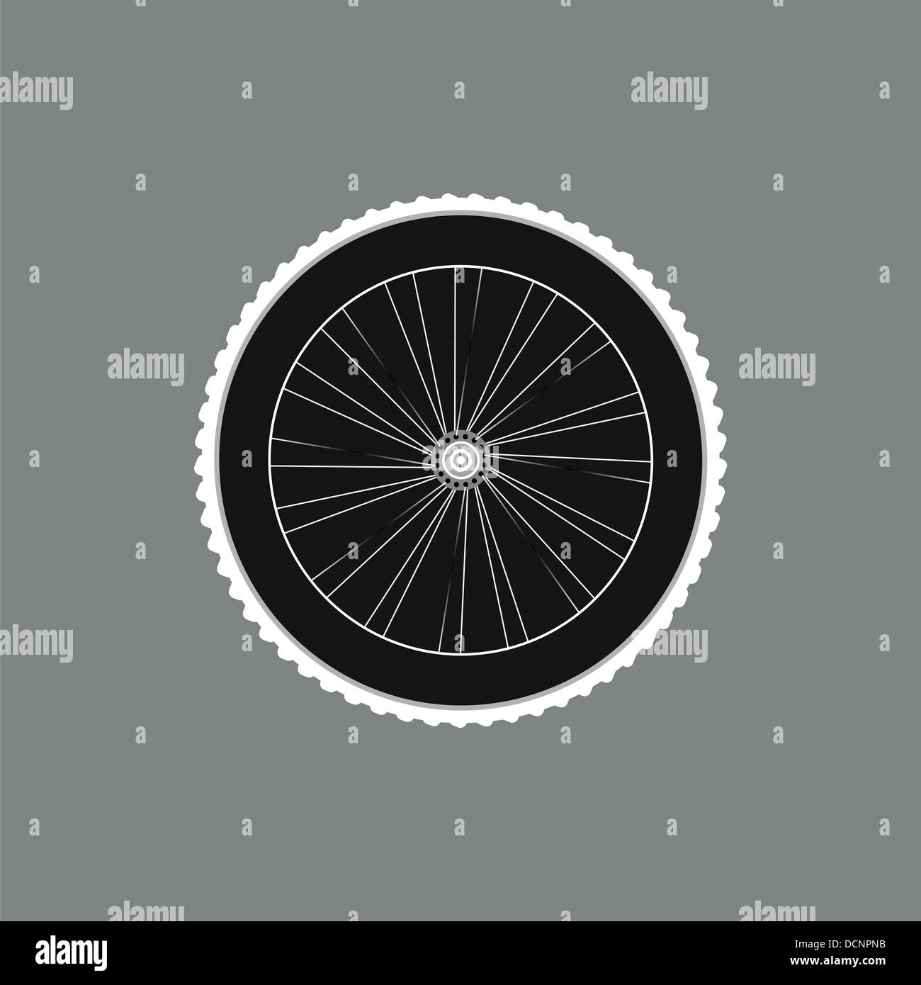 Bicycle Wheel Symbol Stock Photo - Alamy