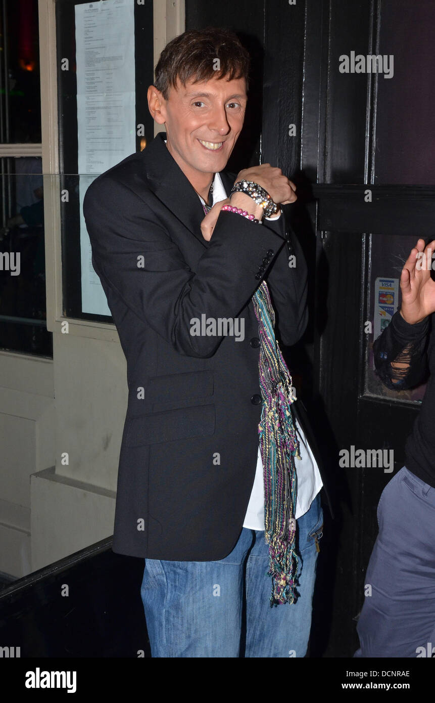 The X Factor' contestant Johnny Robinson enjoying a night out in Soho ...