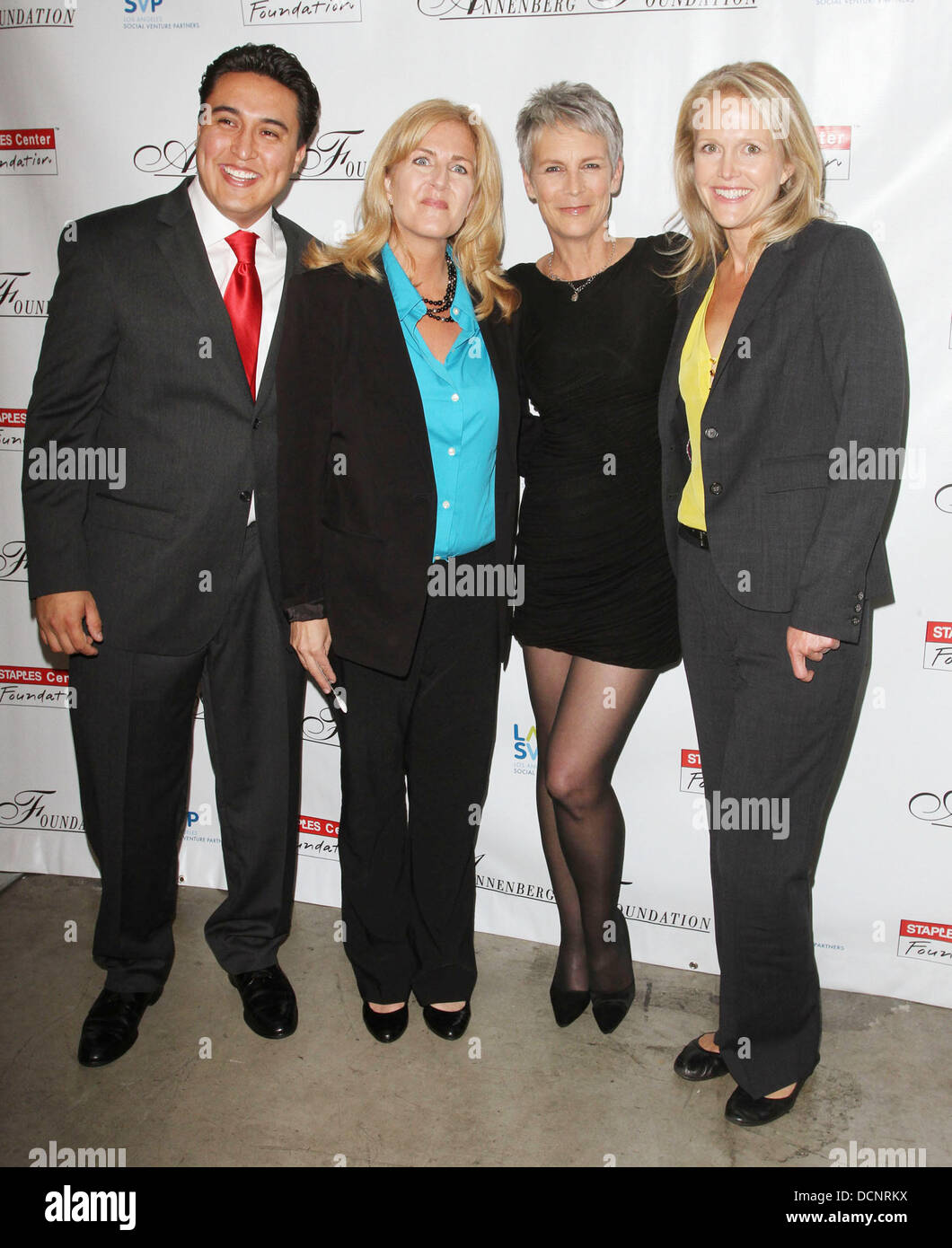 Jamie Lee Curtis and Jessica Leventhal with the grant winners 3rd ...
