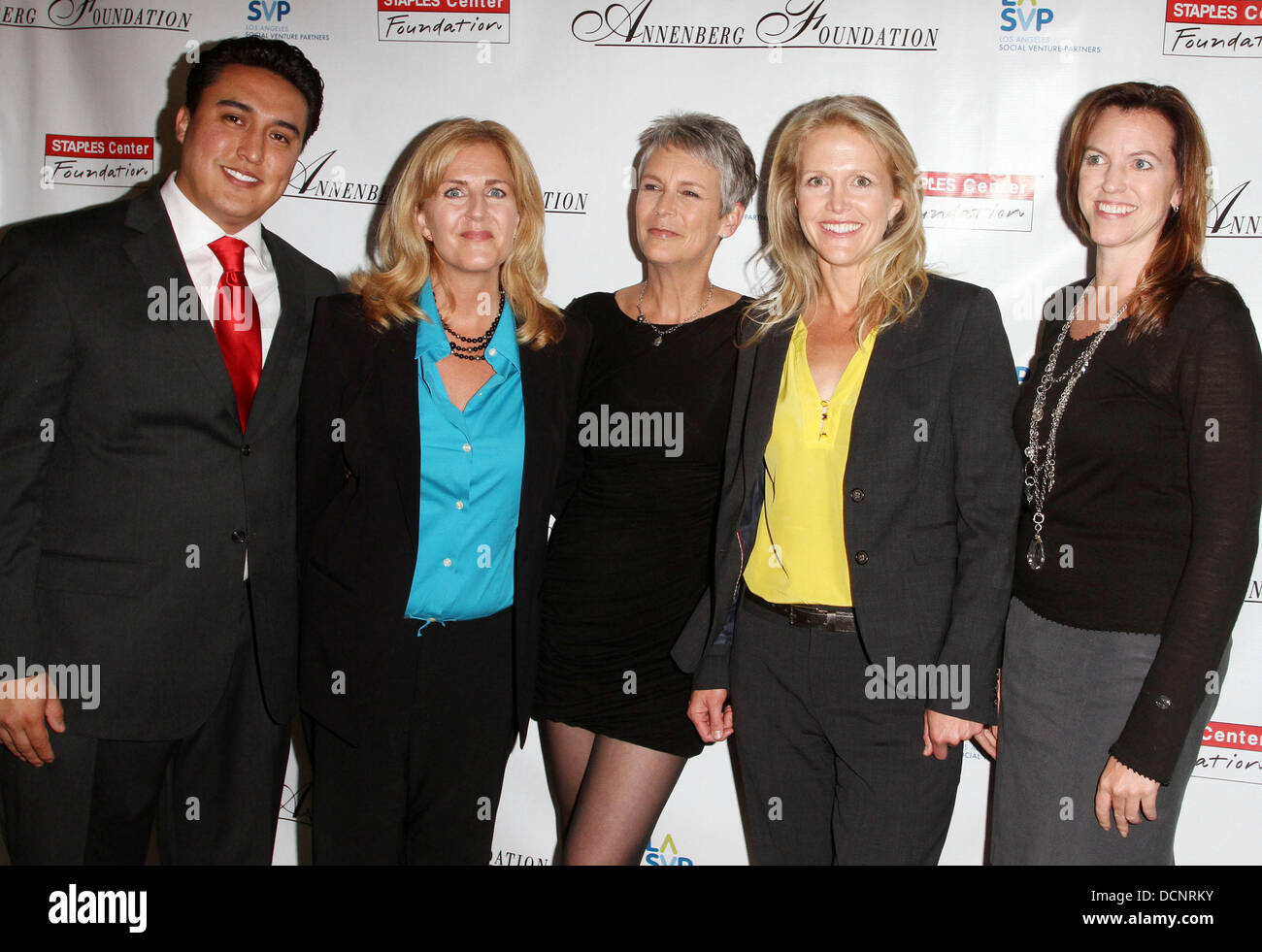 Jamie Lee Curtis and Jessica Leventhal with the grant winners 3rd ...