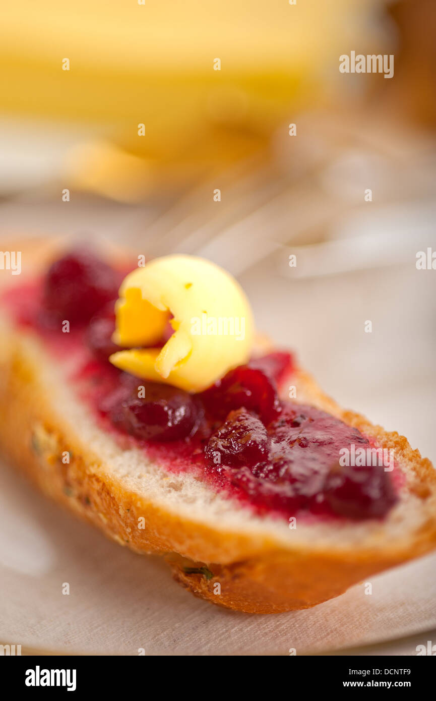bread butter and jam Stock Photo - Alamy