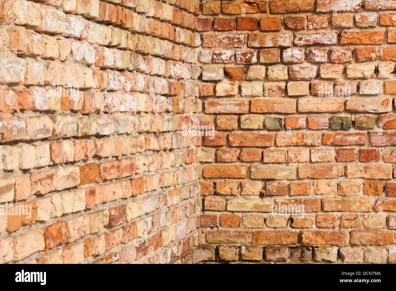 Wall from old red bricks Stock Photo - Alamy
