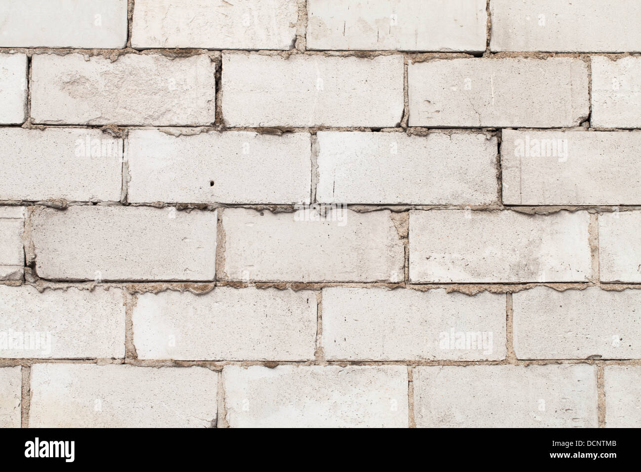 Wall of old white bricks Stock Photo - Alamy
