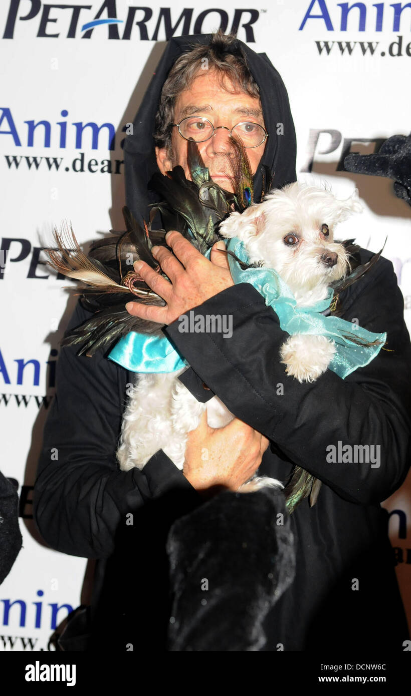 Lou Reed and Lucky the dog Animal Fair 11th Annual Howl-o-ween Pet ...