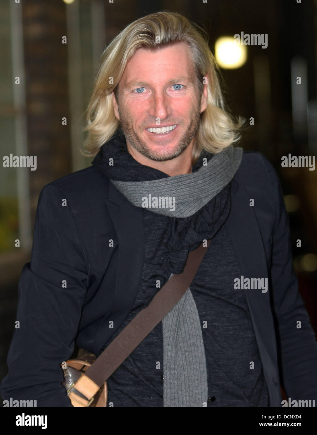 Robbie Savage outside the ITV studios London, England - 27.10.11 Stock ...