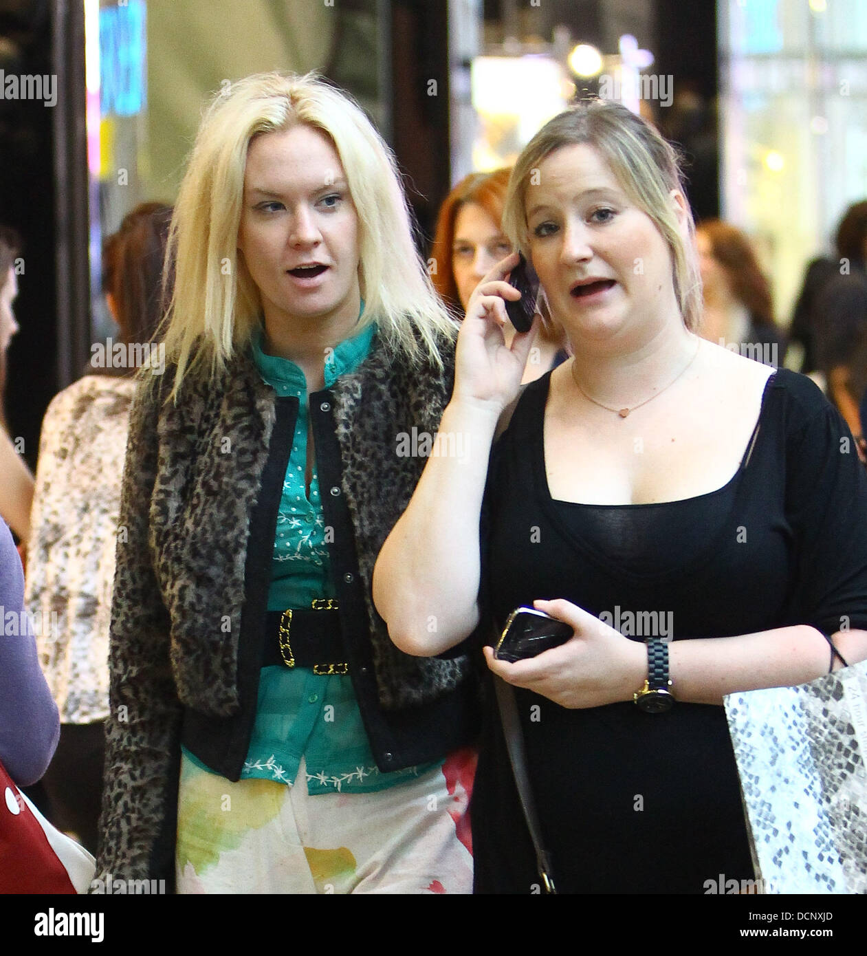 Kitty Brucknell 'X Factor Finalists' shopping at the Westfield Centre ...