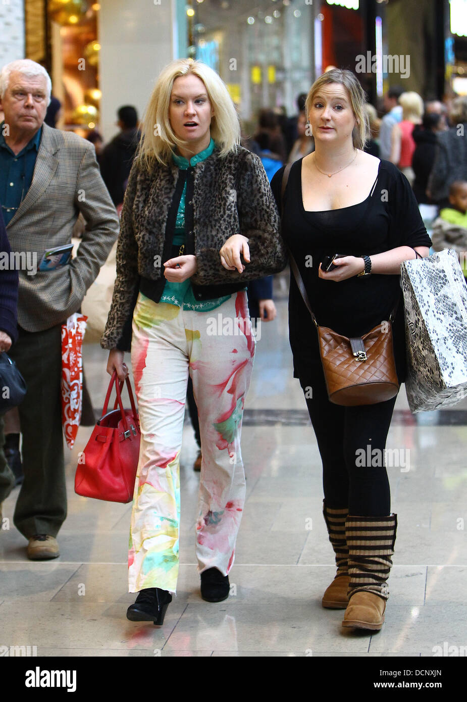 Kitty Brucknell 'X Factor Finalists' shopping at the Westfield Centre ...