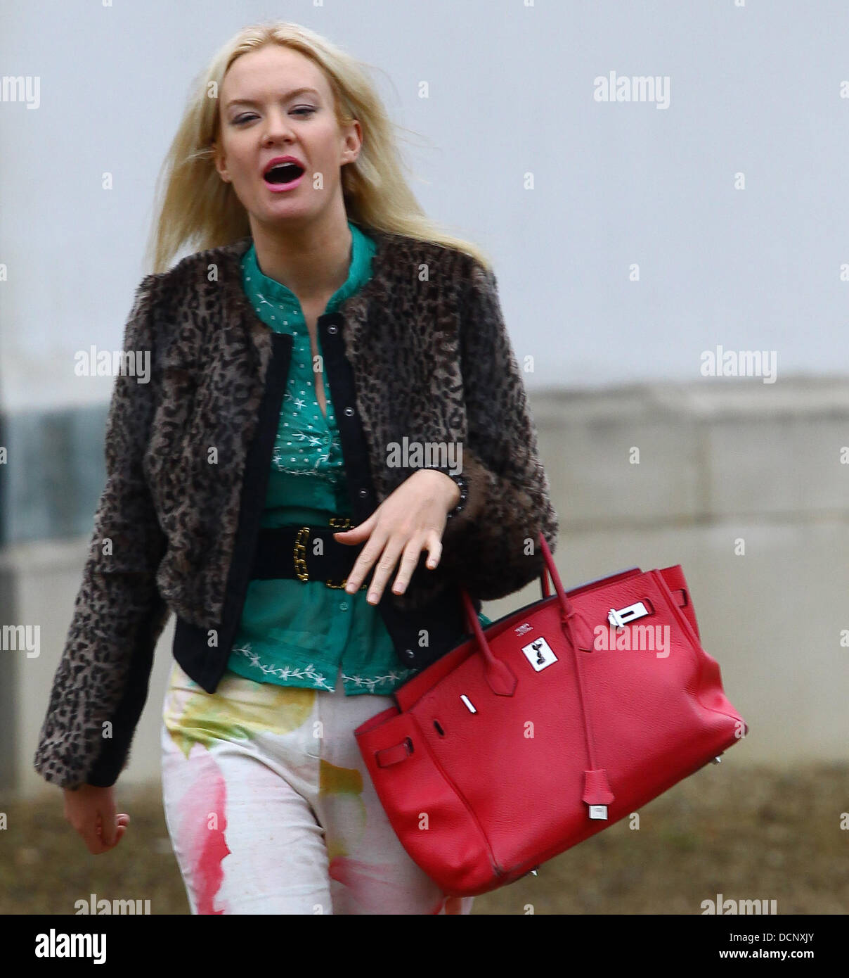 Kitty Brucknell at the X Factor house England - 27.10.11 Credit ...