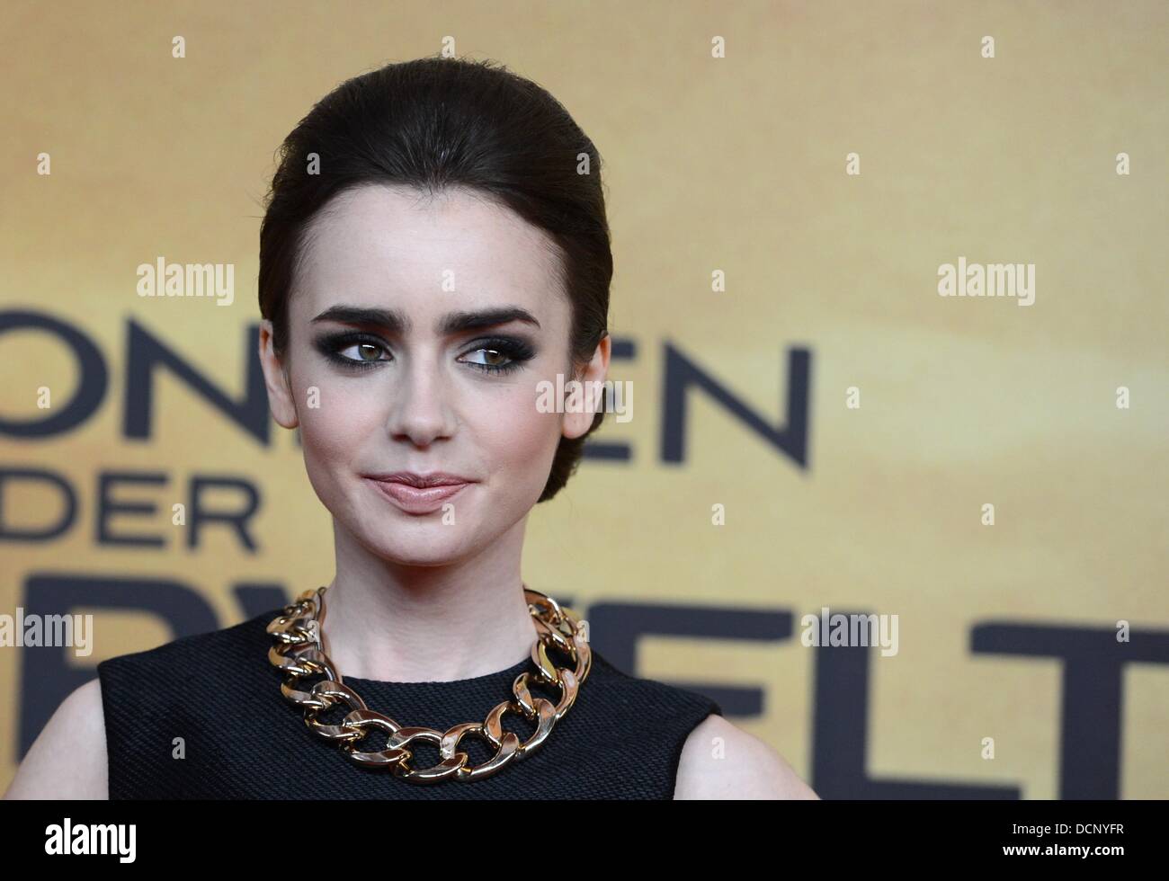 Berlin, Germany. 20th Aug, 2013. Actress Lily Collins arrives at the ...