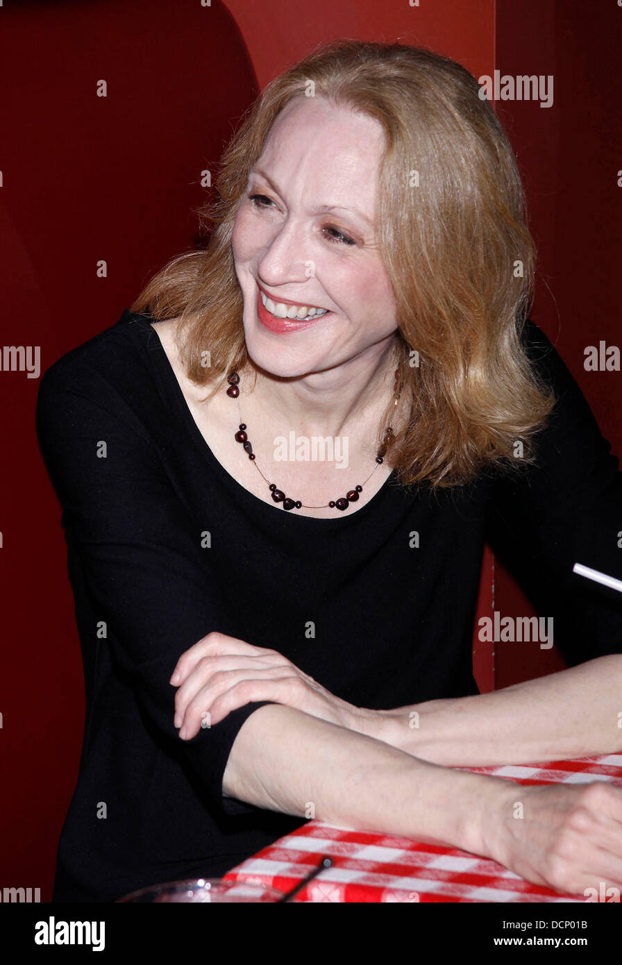 Jan Maxwell is interviewed for Playbill at Sardi's restaurant New York ...
