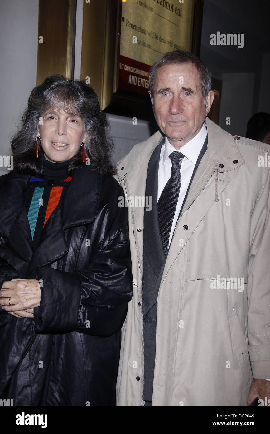 Julia Schafler and Jim Dale Opening night of the Broadway production of ...