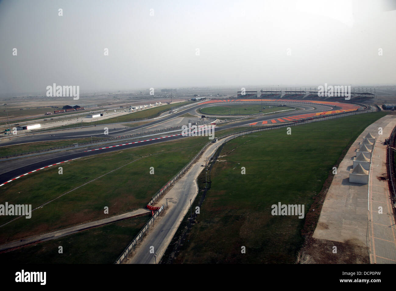 Aerial view buddh international circuit hi-res stock photography and ...