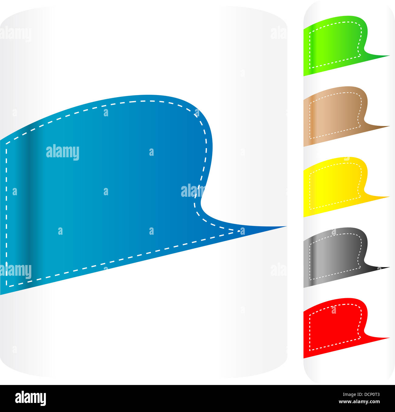 Multicolored stickers tag label set Stock Photo - Alamy