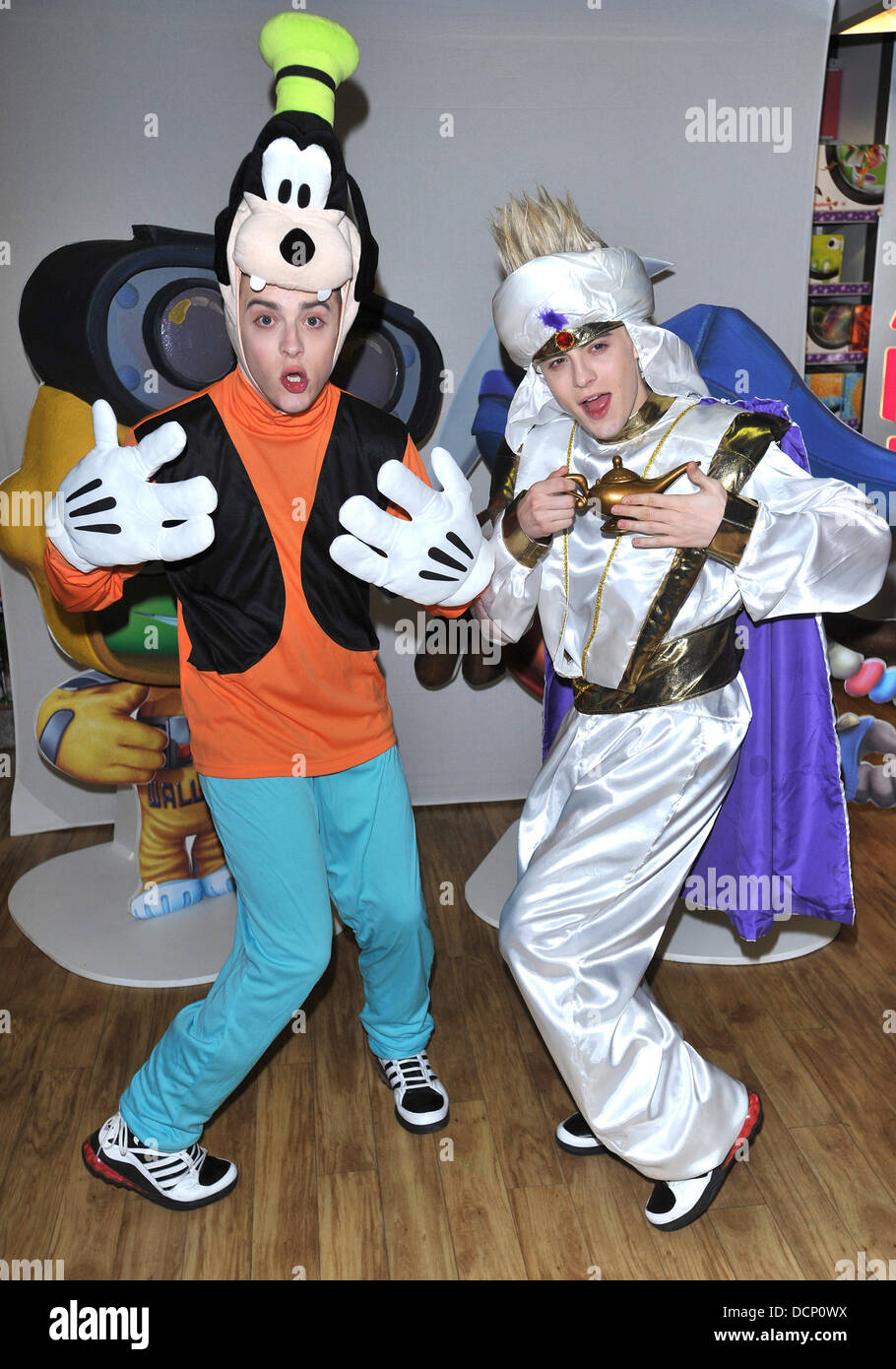 John Grimes and Edward Grimes aka Jedward Jedward suit up as Goofy and ...
