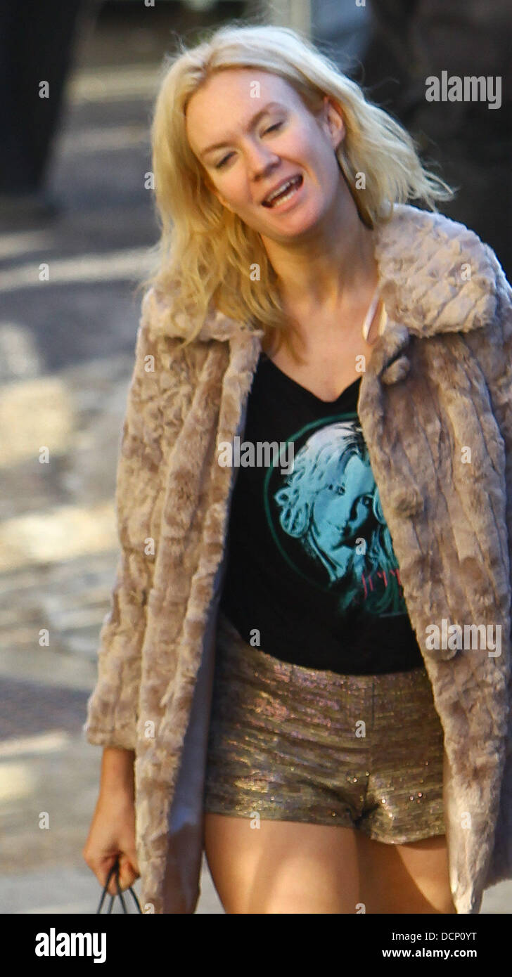 Kitty brucknell at the x factor studios london hi-res stock photography ...