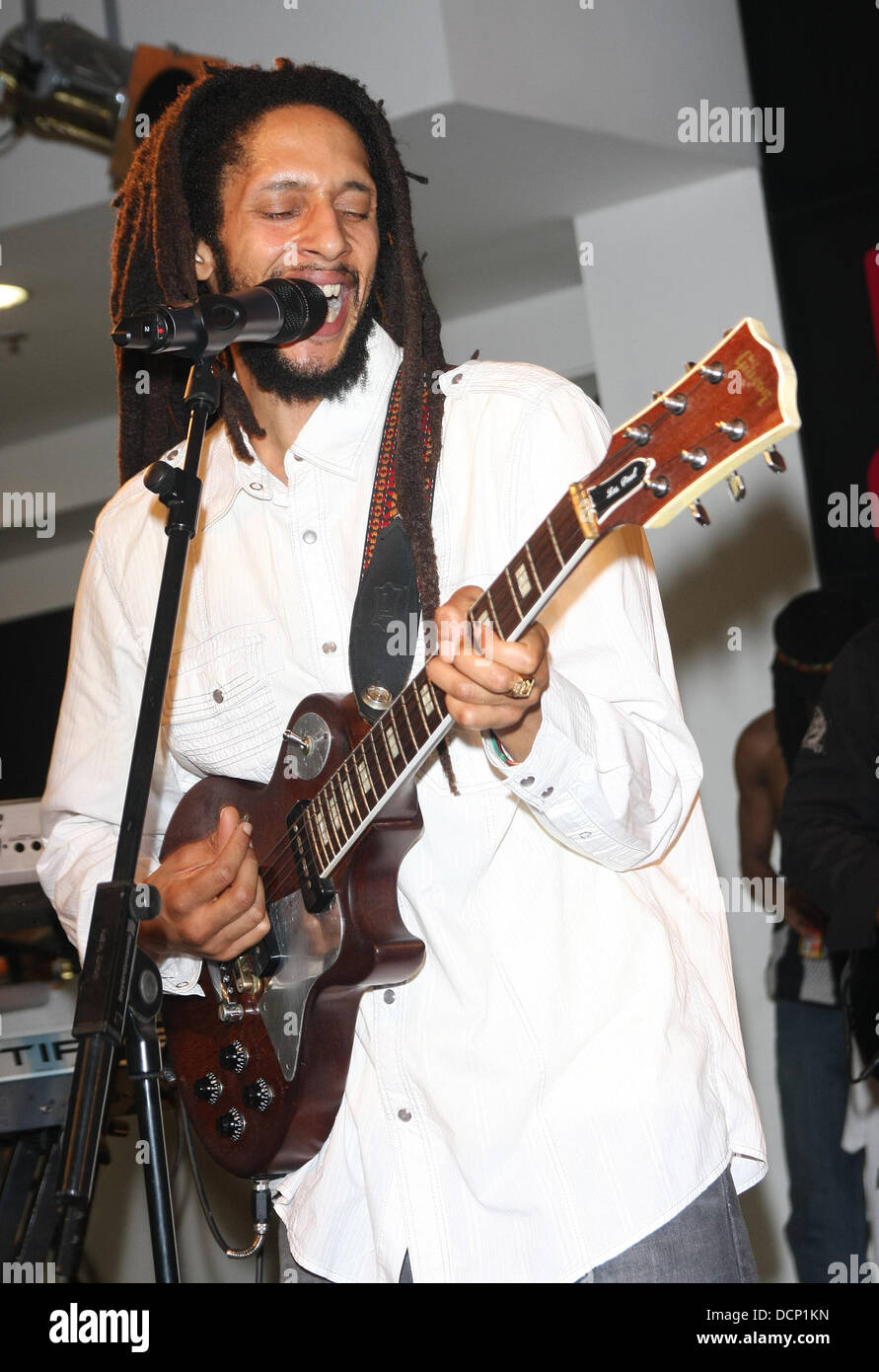 Julian Marley and The Uprising performing live to promote the arrival ...