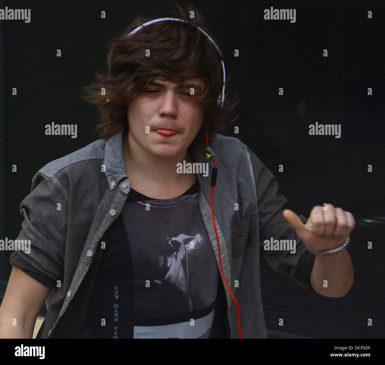 Frankie Cocozza arrives at the 'X Factor' studios ahead of tonight's ...