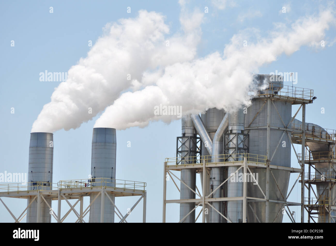 Industry Smoke Stacks Stock Photo - Alamy